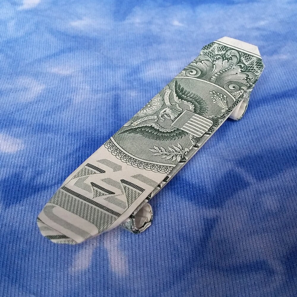 Money Origami Miniature SKATEBOARD 3D Charm Mini Fingerboard | Etsy