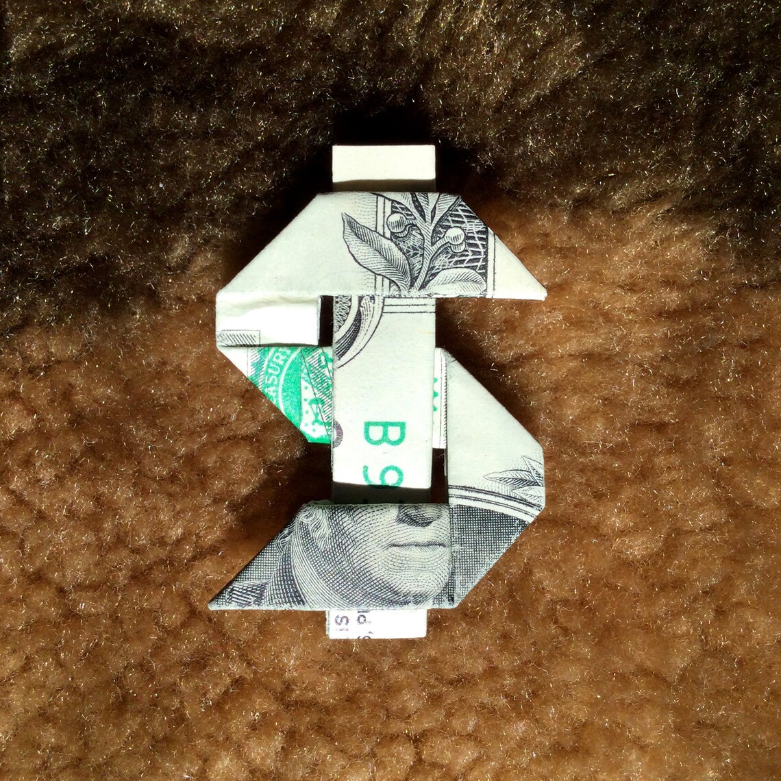 Origami DOLLAR SIGN Charm Money Symbol Handmade USD Art Wall | Etsy