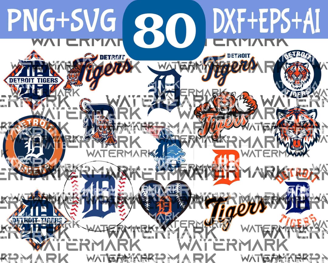 80 Tigers Baseball Files SVG Bundle Tigers Baseball SVG Files for ...