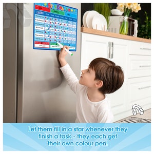 A3 Reward Chart for Children by the Magnet Shop Magnetic - Etsy UK