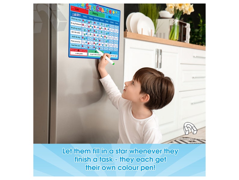 A3 Reward Chart for Children by The Magnet Shop Magnetic | Etsy