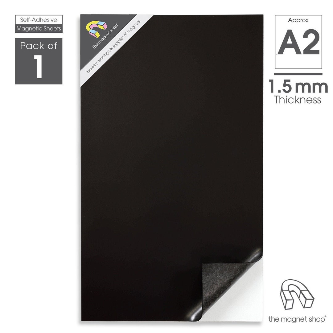 A2 Self-adhesive Flexible Magnetic Sheet 1.5mm Thickness MOTORWAY GRADE ...