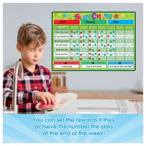 A3 Reward Chart for Children by the Magnet Shop Magnetic - Etsy UK