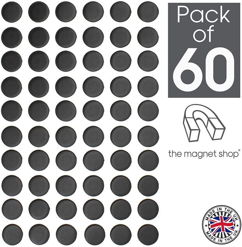 Self-Adhesive Magnetic Dots 12.5mm x 1.5mm For Crafts by The | Etsy