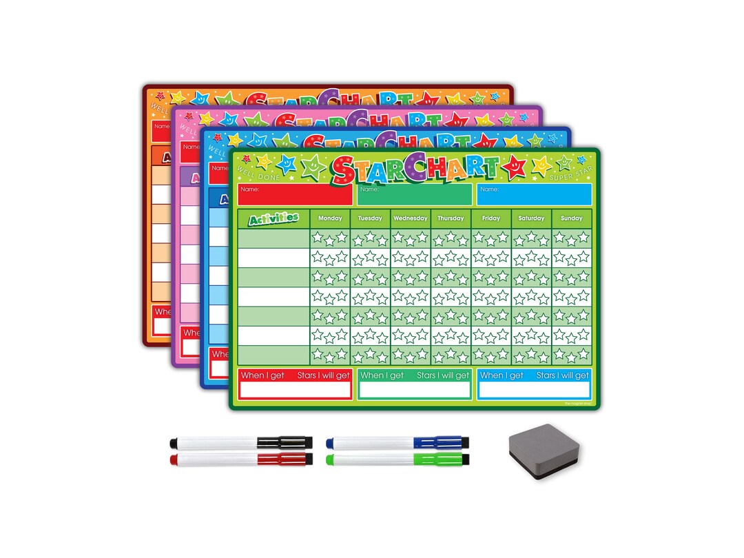 A3 Reward Chart for Children by the Magnet Shop Magnetic - Etsy UK