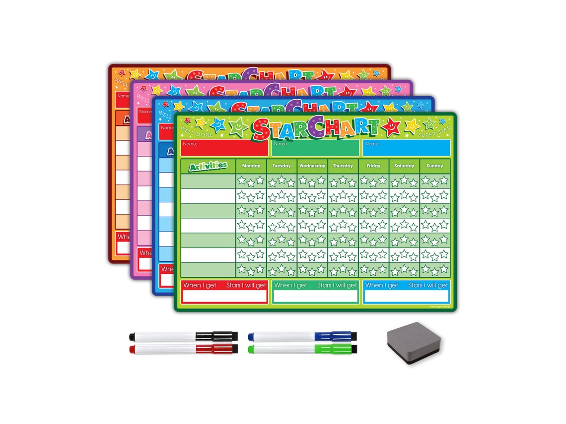 A3 Reward Chart for Children by The Magnet Shop Magnetic | Etsy