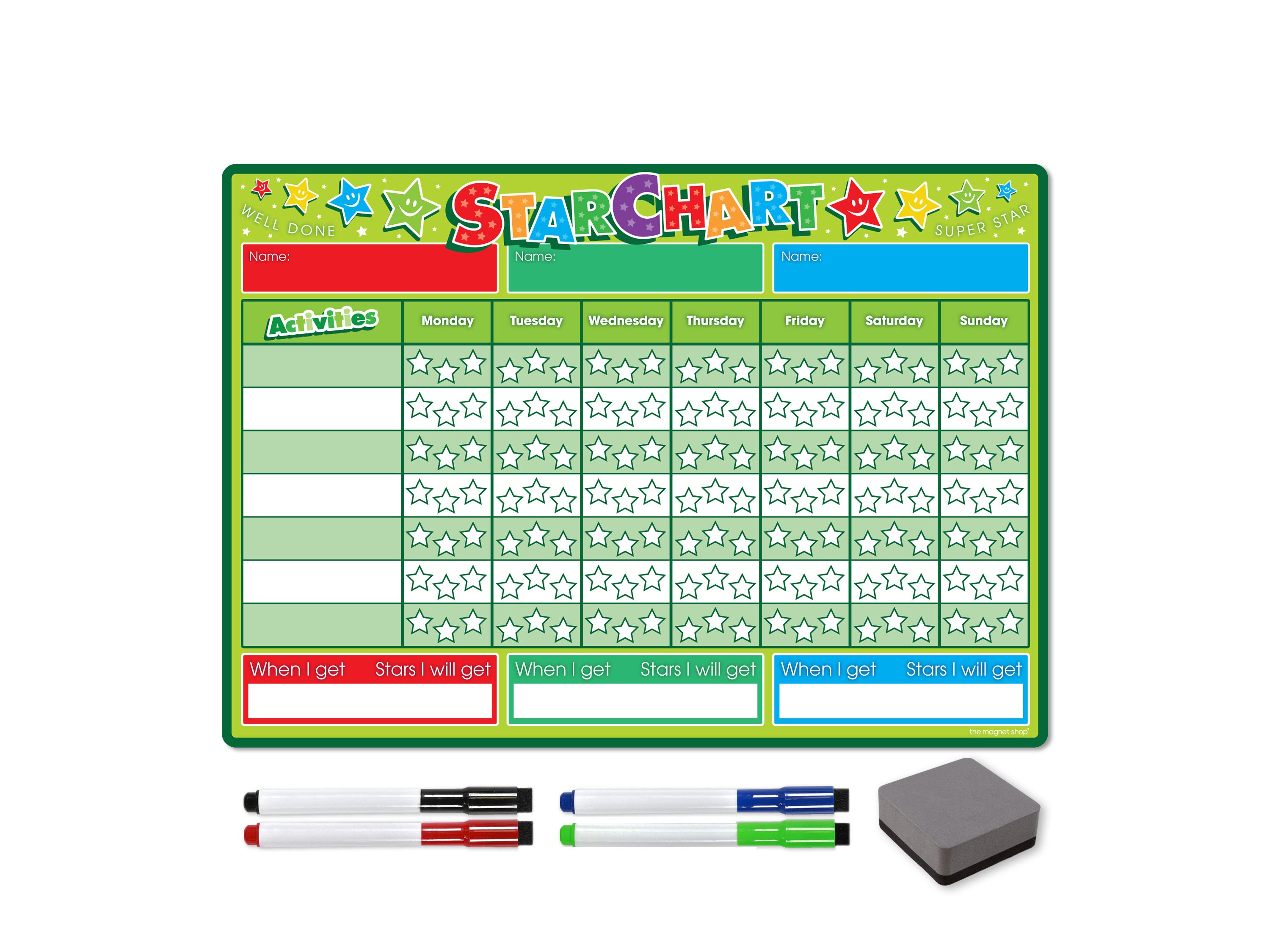 A3 Reward Chart for Children by The Magnet Shop Magnetic | Etsy
