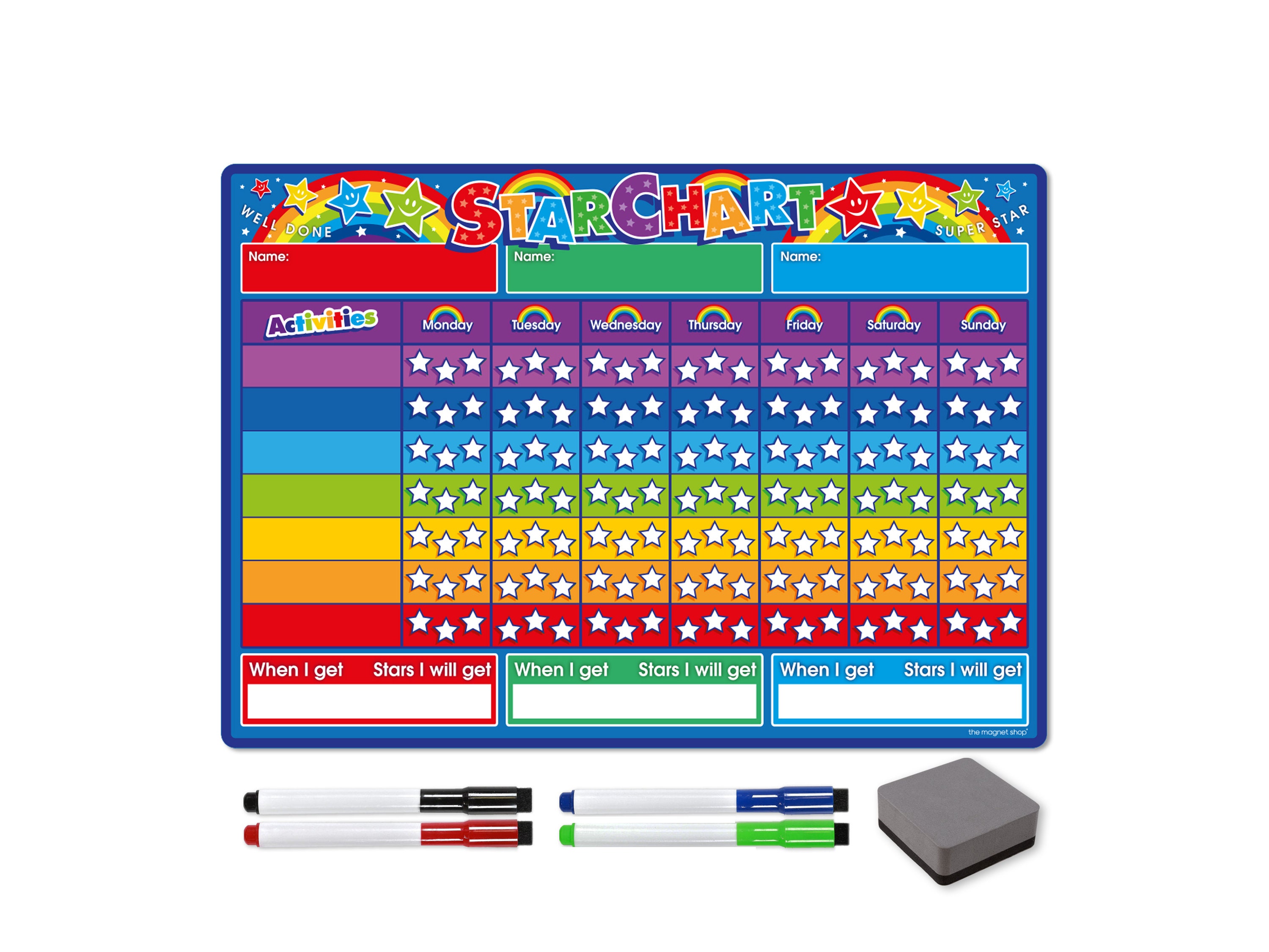 A3 Reward Chart for Children by the Magnet Shop Magnetic - Etsy UK