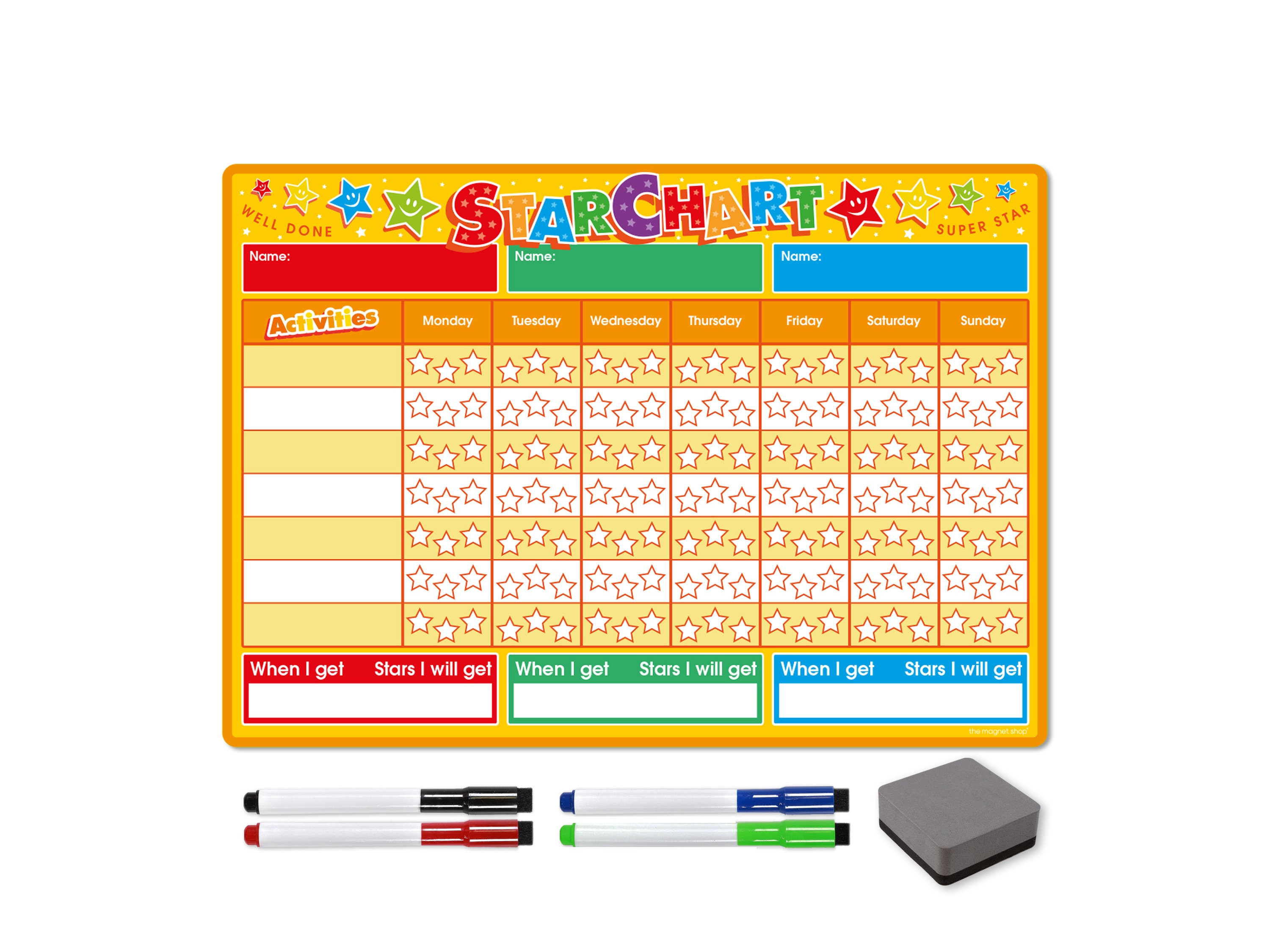 A3 Reward Chart for Children by the Magnet Shop Magnetic - Etsy UK
