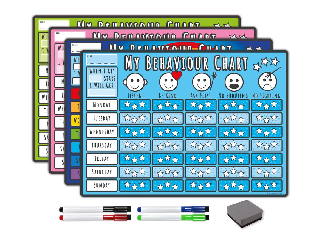 Behaviour Chart for Children Magnetic Star Chart for Inspiring Good ...