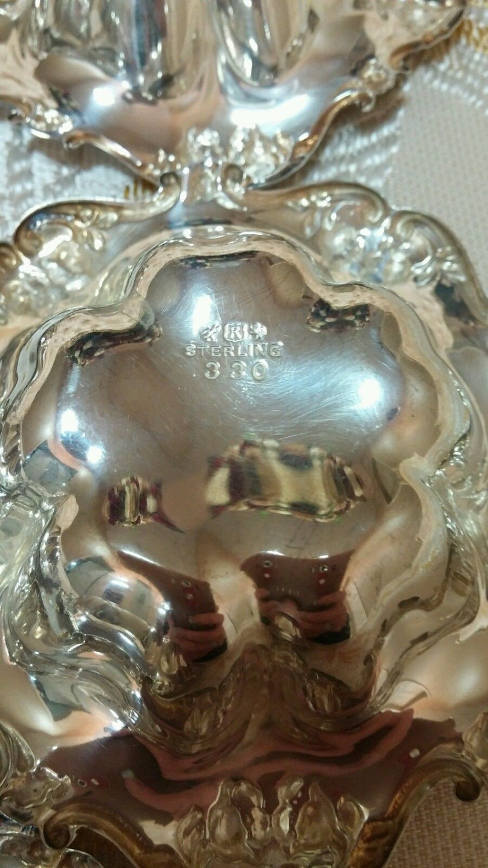 Sterling Silver REED & BARTON Repousse Nut / Bon Bon Dishes - Etsy