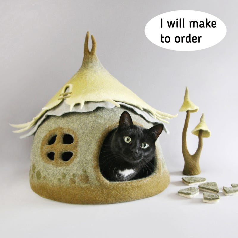 Felted Cat Cave Pattern - Etsy