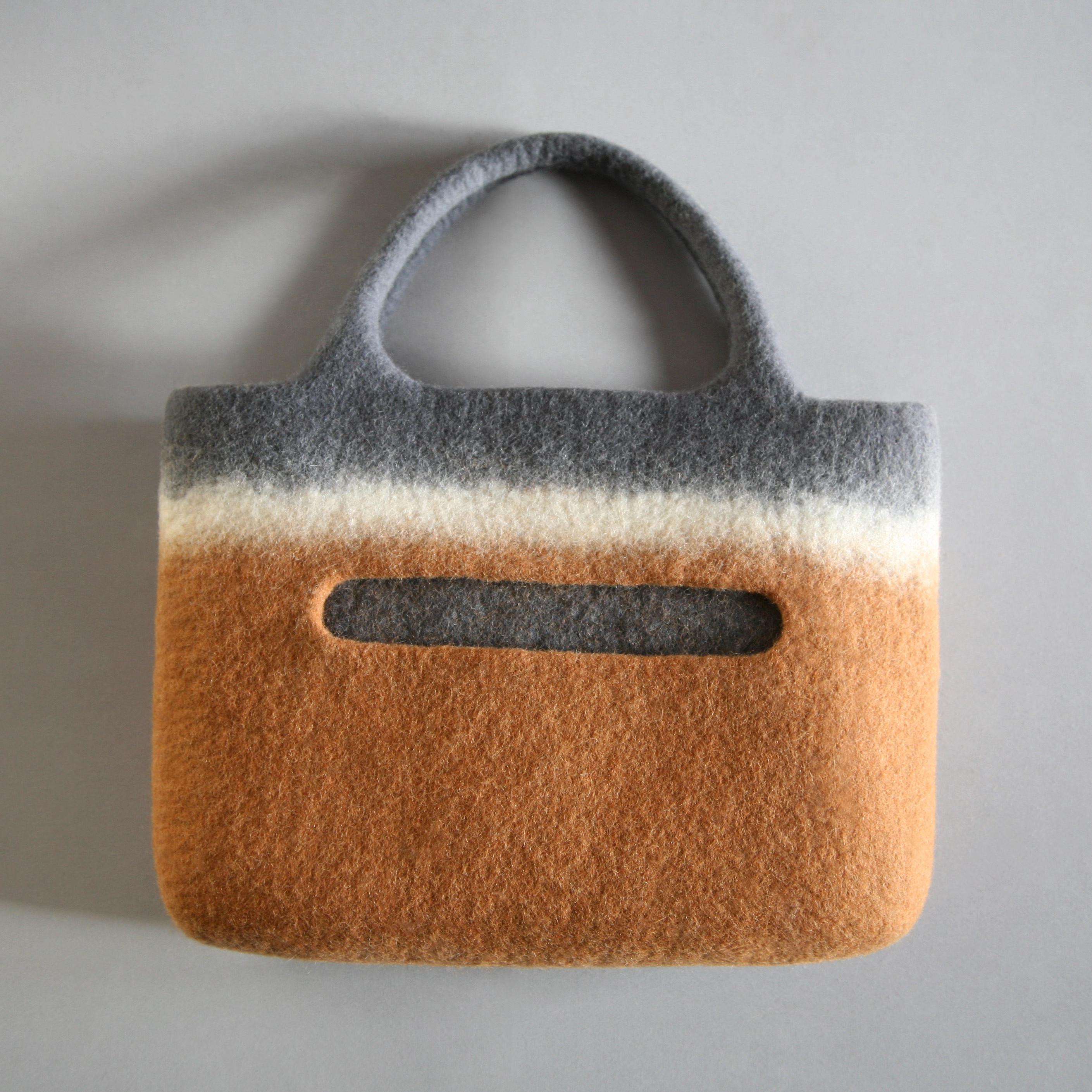 Handmade Felted Wool Shoulder Bag: Women's Everyday Carryall - Etsy