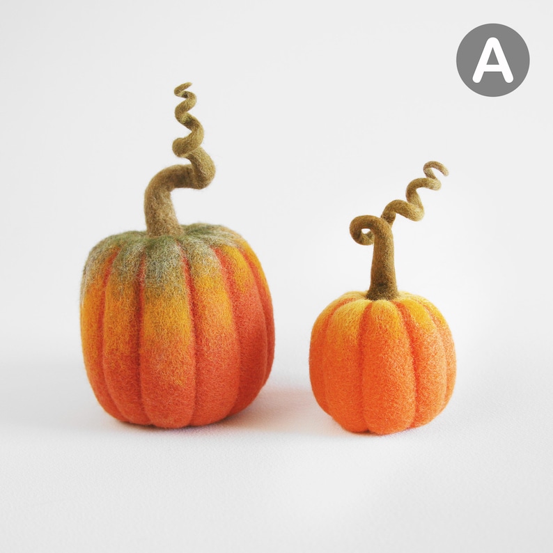 Needle Felted Wool Pumpkins, Fall Halloween Decor - Etsy