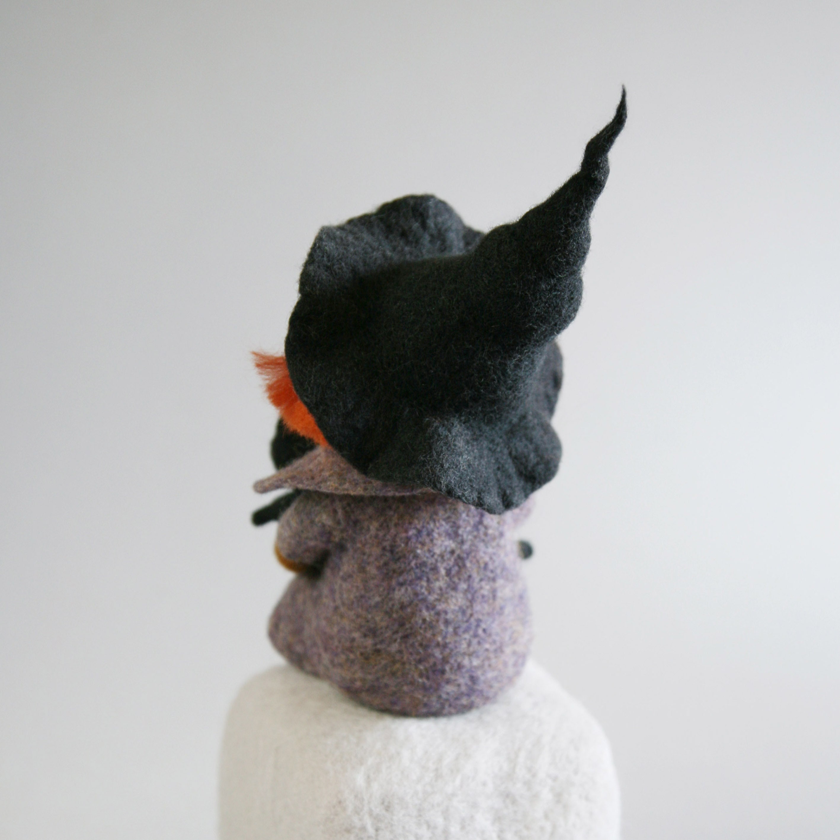 Video Tutorial — Felted Witch With a Cat — Needle Felting — Wet Felting ...