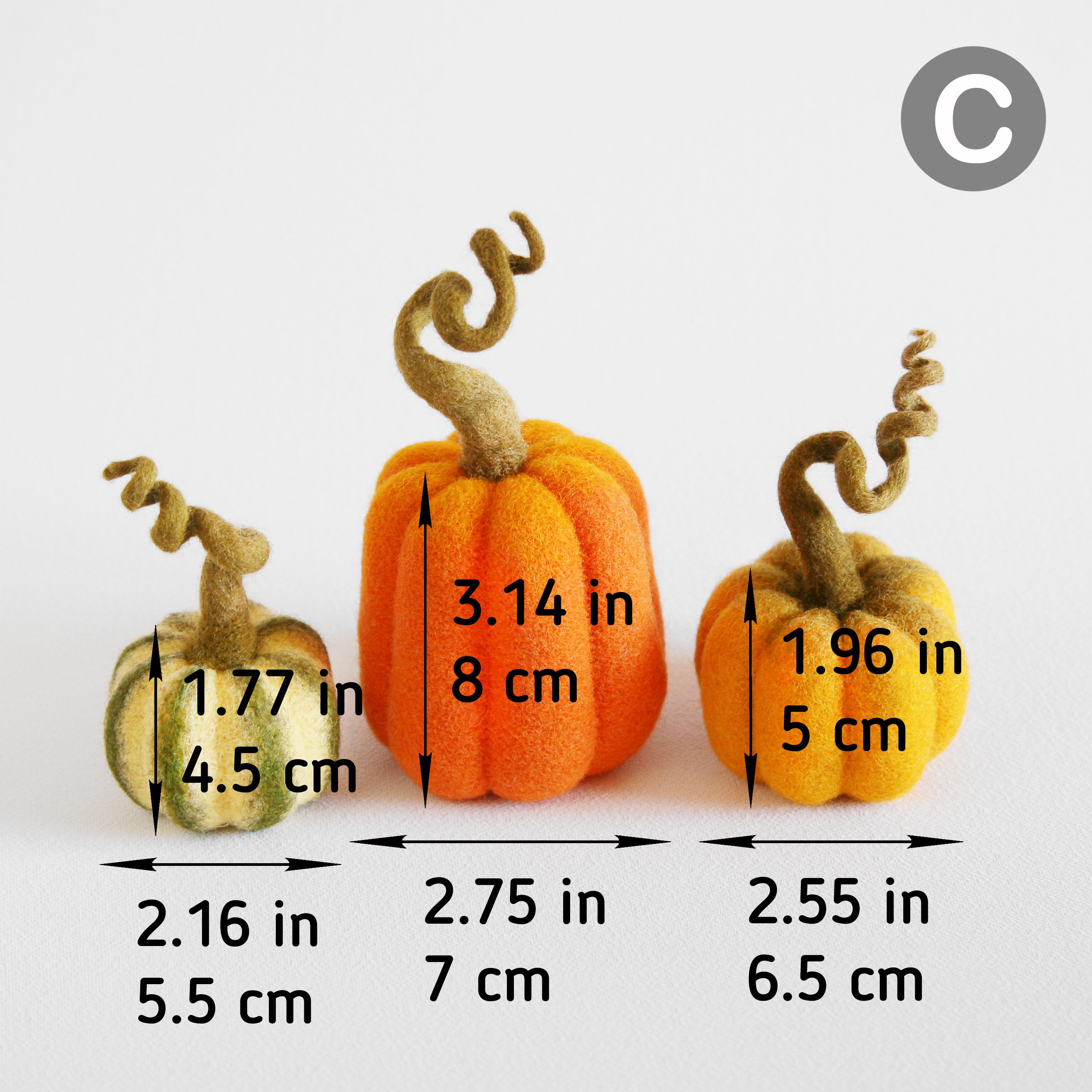 Needle Felted Wool Pumpkins, Fall Halloween Decor - Etsy