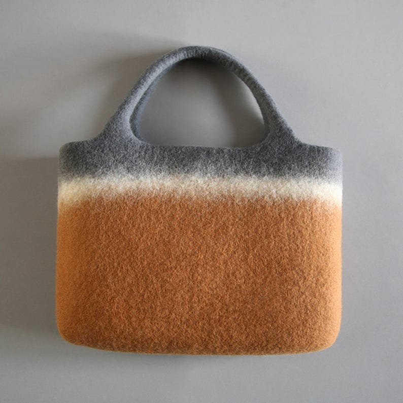 Handmade Felted Wool Shoulder Bag: Women's Everyday Carryall - Etsy