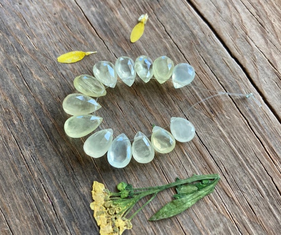 AAA Glowing Yellow Lemon Prehnite Gemstone Faceted Small - Etsy