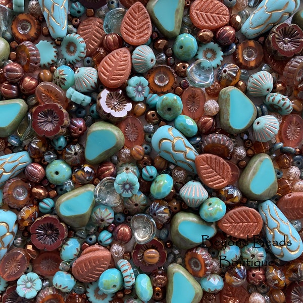 Glass Beads Mix Etsy