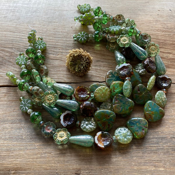 Czech Glass Beads Etsy