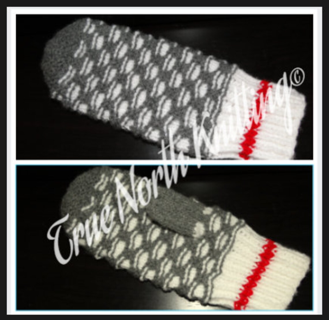 Honeycomb Sock Monkey Mittens PDF Pattern,child to Adult Sizing, Afterthought Thumb ...