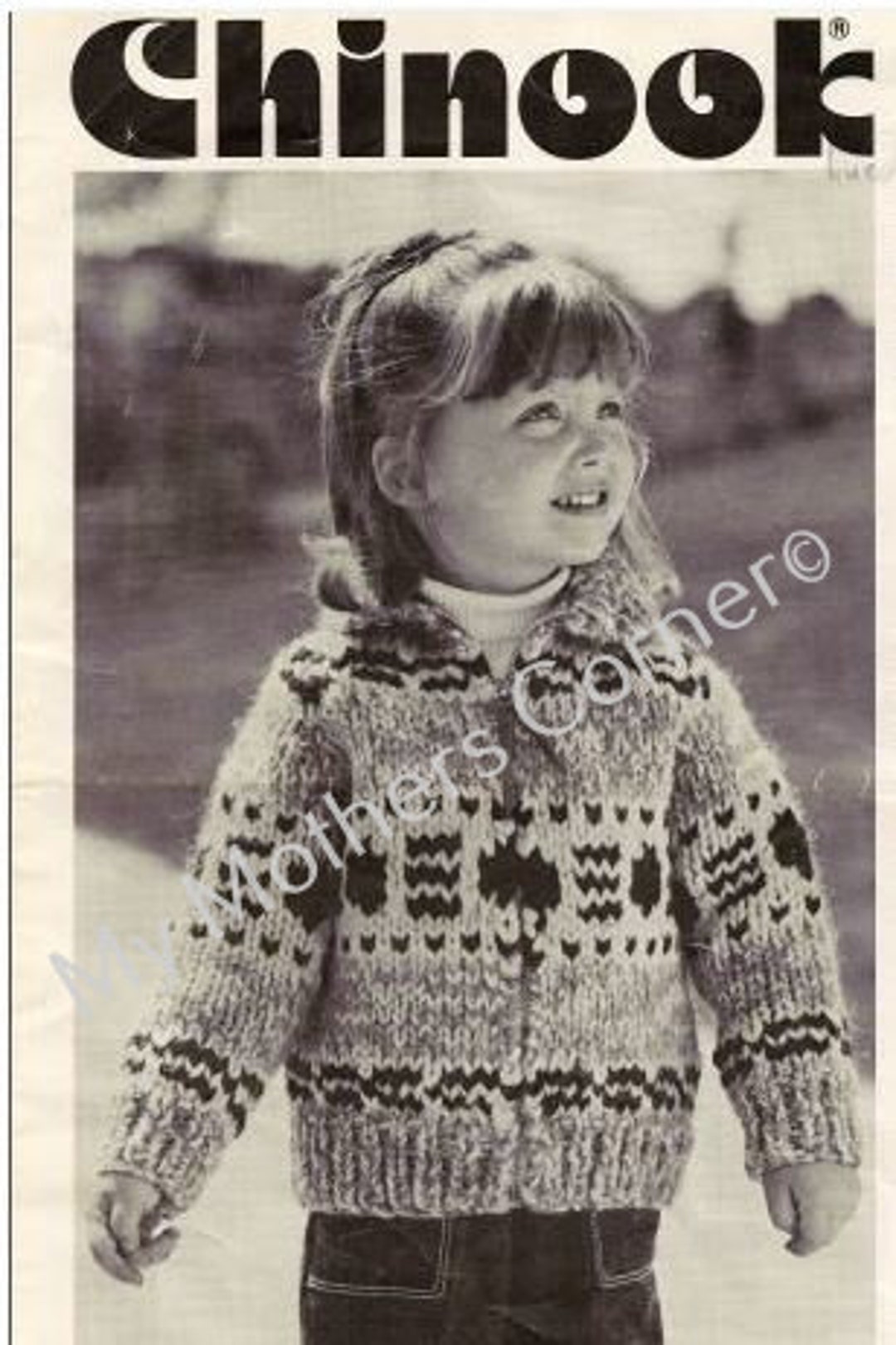 White Buffalo Sweater #29, Pdf Knitting Pattern, Cowichan Style ...