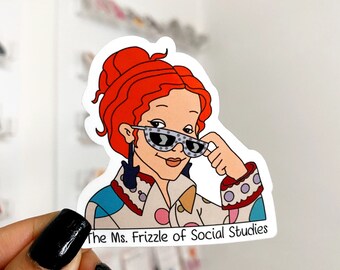 Ms Frizzle Sticker - Etsy