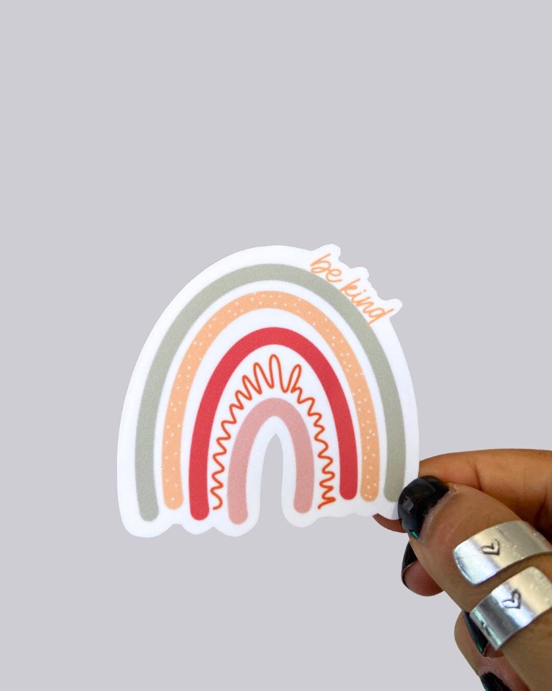 Be Kind Rainbow Waterproof Sticker or Magnet Inspirational Sticker ...