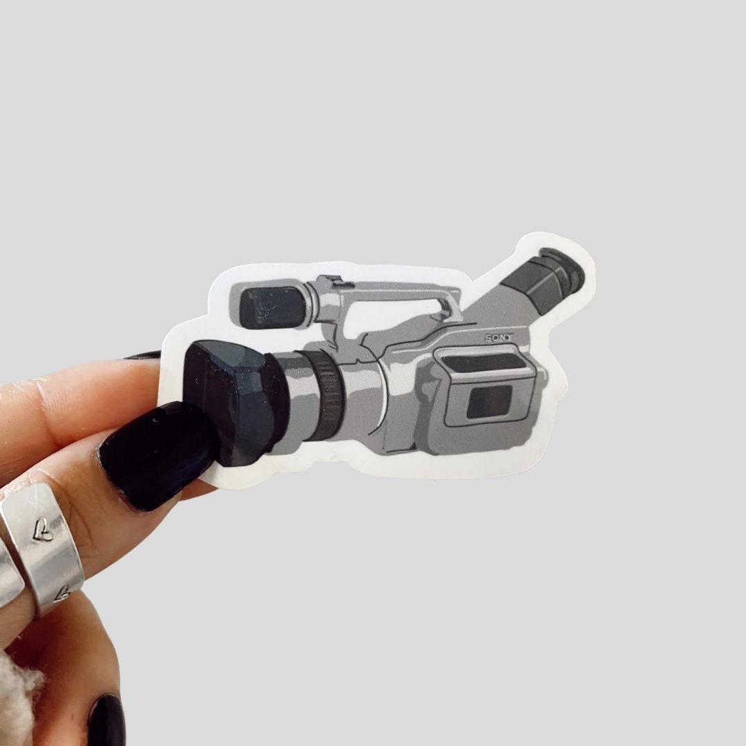 Camcorder Waterproof Sticker Videographer Magnet Old Camcorder Classic ...
