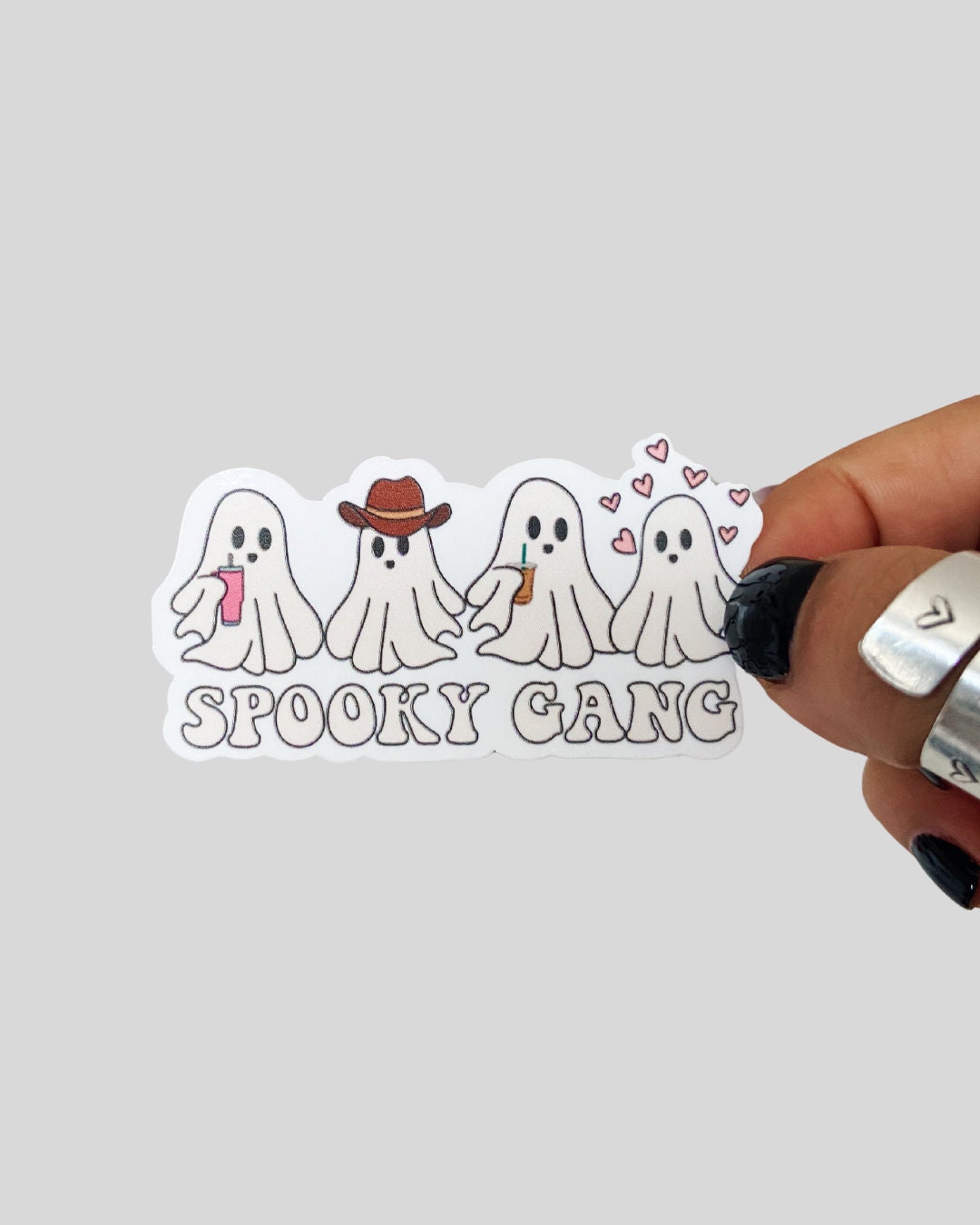 Spooky Gang Ghost Waterproof Sticker / Magnet Ghost Halloween Spooky ...