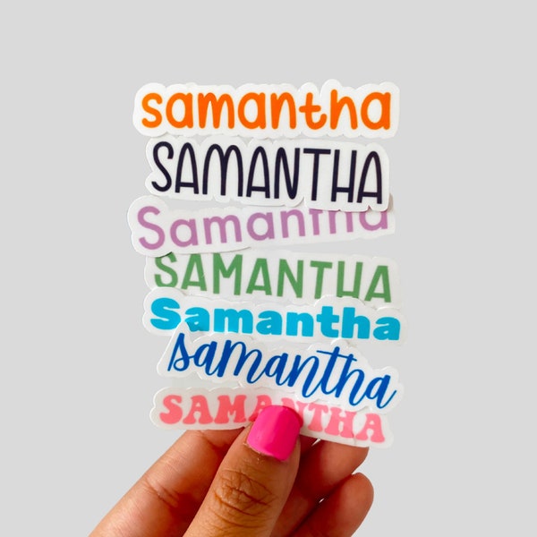 Last Name Decal - Etsy