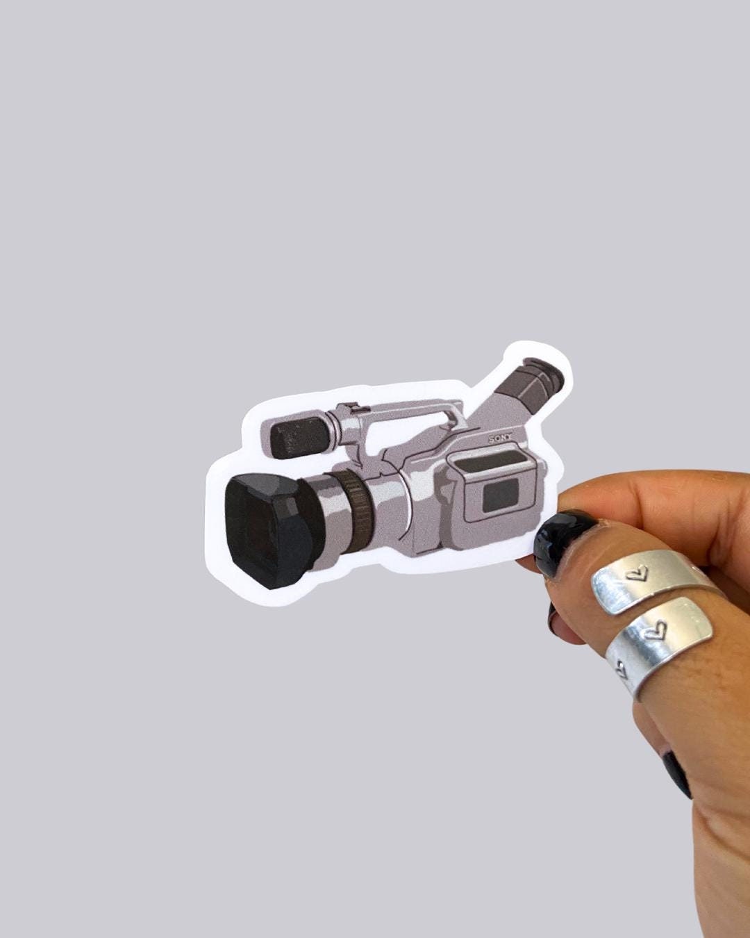 Camcorder Waterproof Sticker | Videographer Magnet | Old Camcorder ...