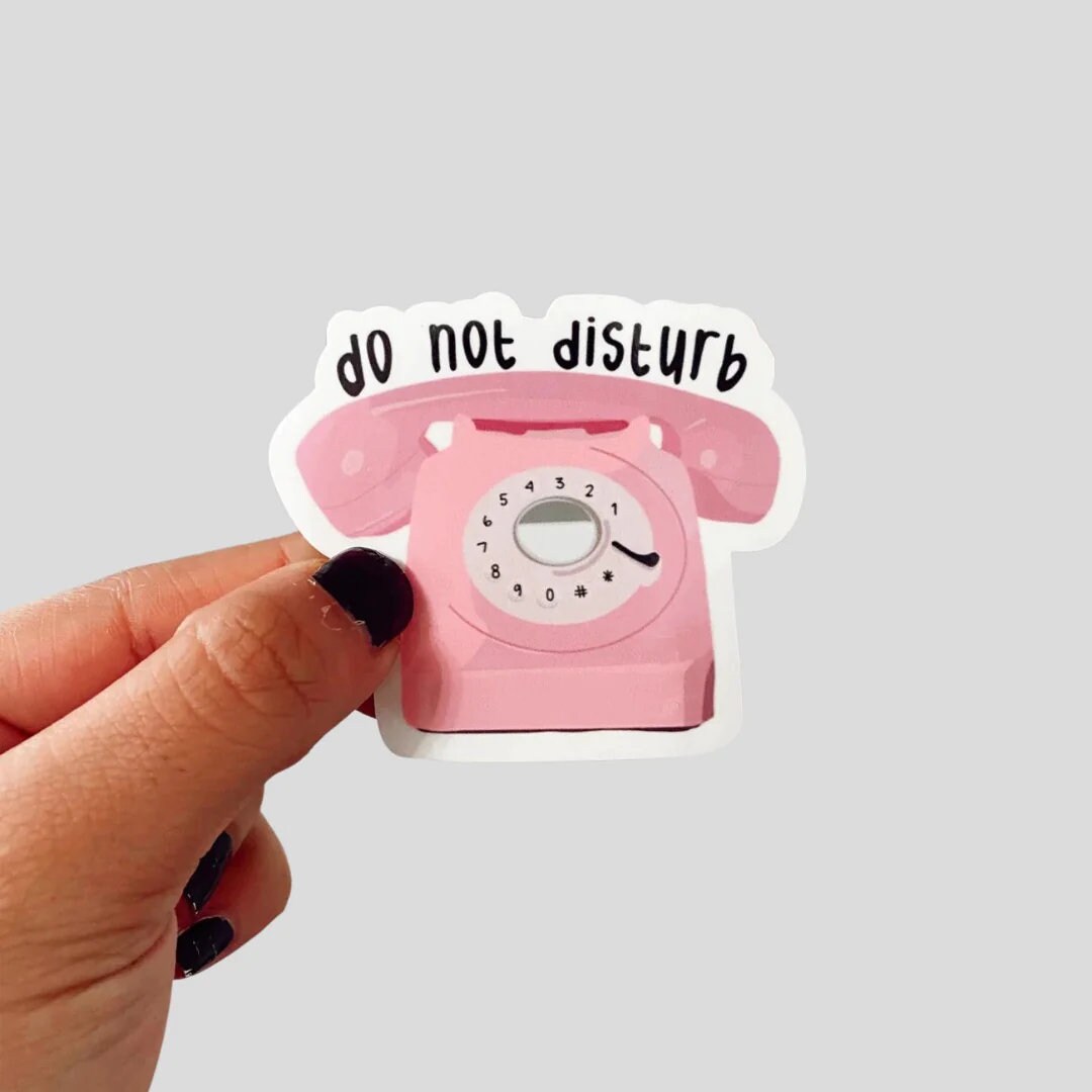 Do Not Disturb Phone Waterproof Sticker Magnet - Etsy