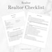 Realtor Transaction Checklist, Real Estate Transaction Checklist, Real ...