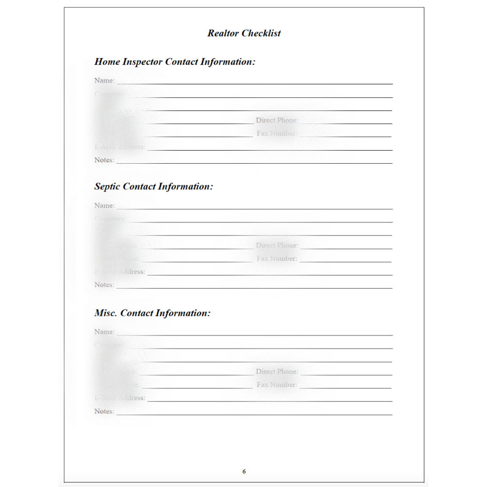 Realtor Transaction Checklist, Real Estate Transaction Checklist, Real ...