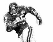 Anthony Thomas Chicago Bears Lithograph Limited Edition - Etsy