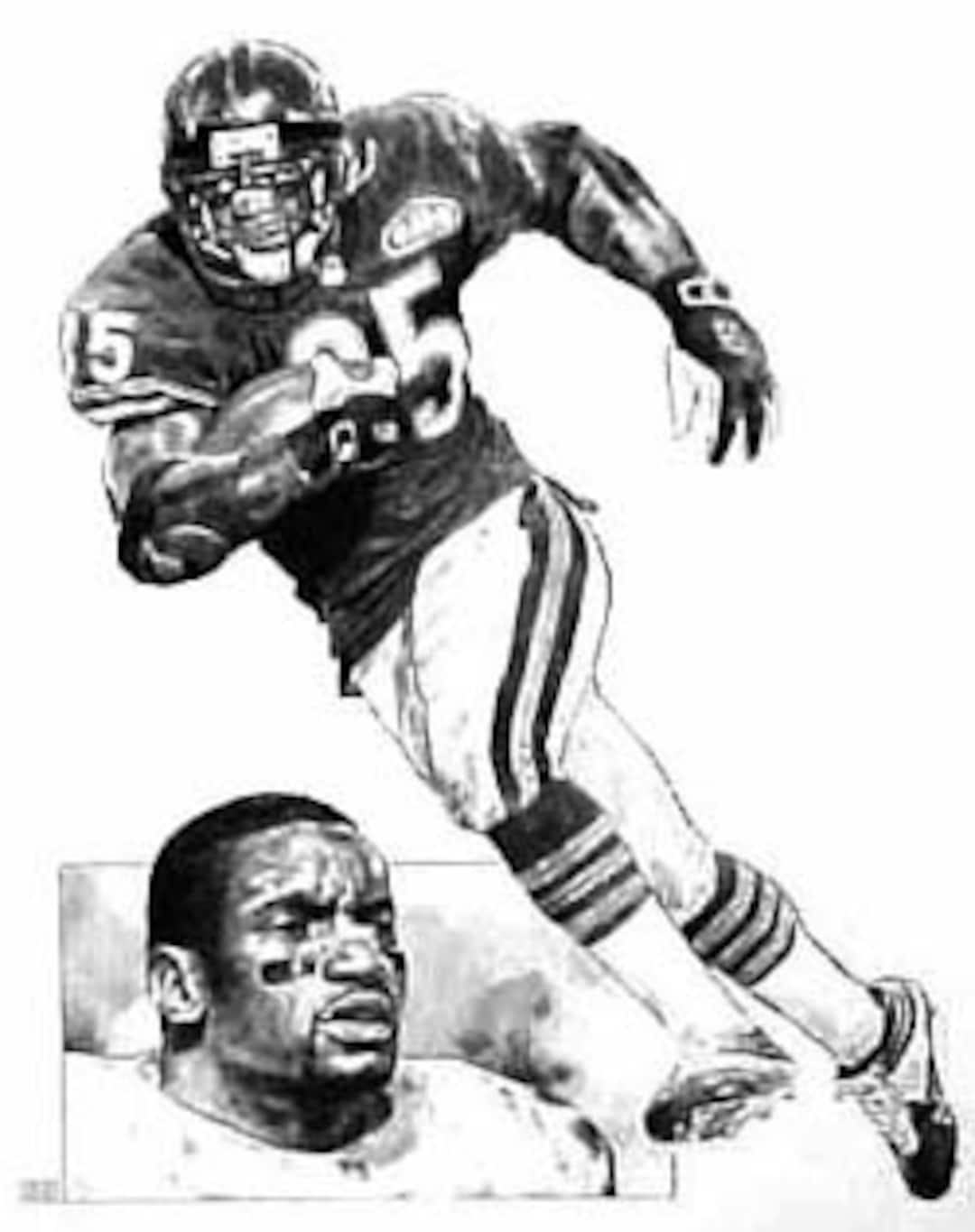Anthony Thomas Chicago Bears Lithograph Limited Edition Artwork by ...