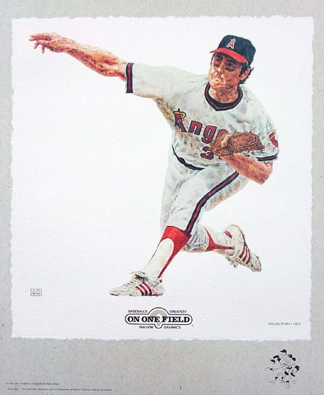 Nolan Ryan Lithograph - Limited Edition Artwork by Michael Mellett - on ...