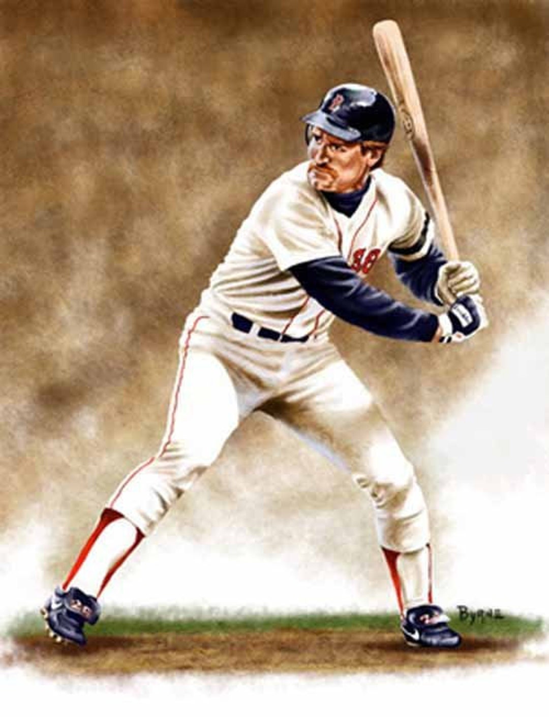 Wade Boggs - Limited Edition Giclee by James Byrne - Boston Red Sox ...