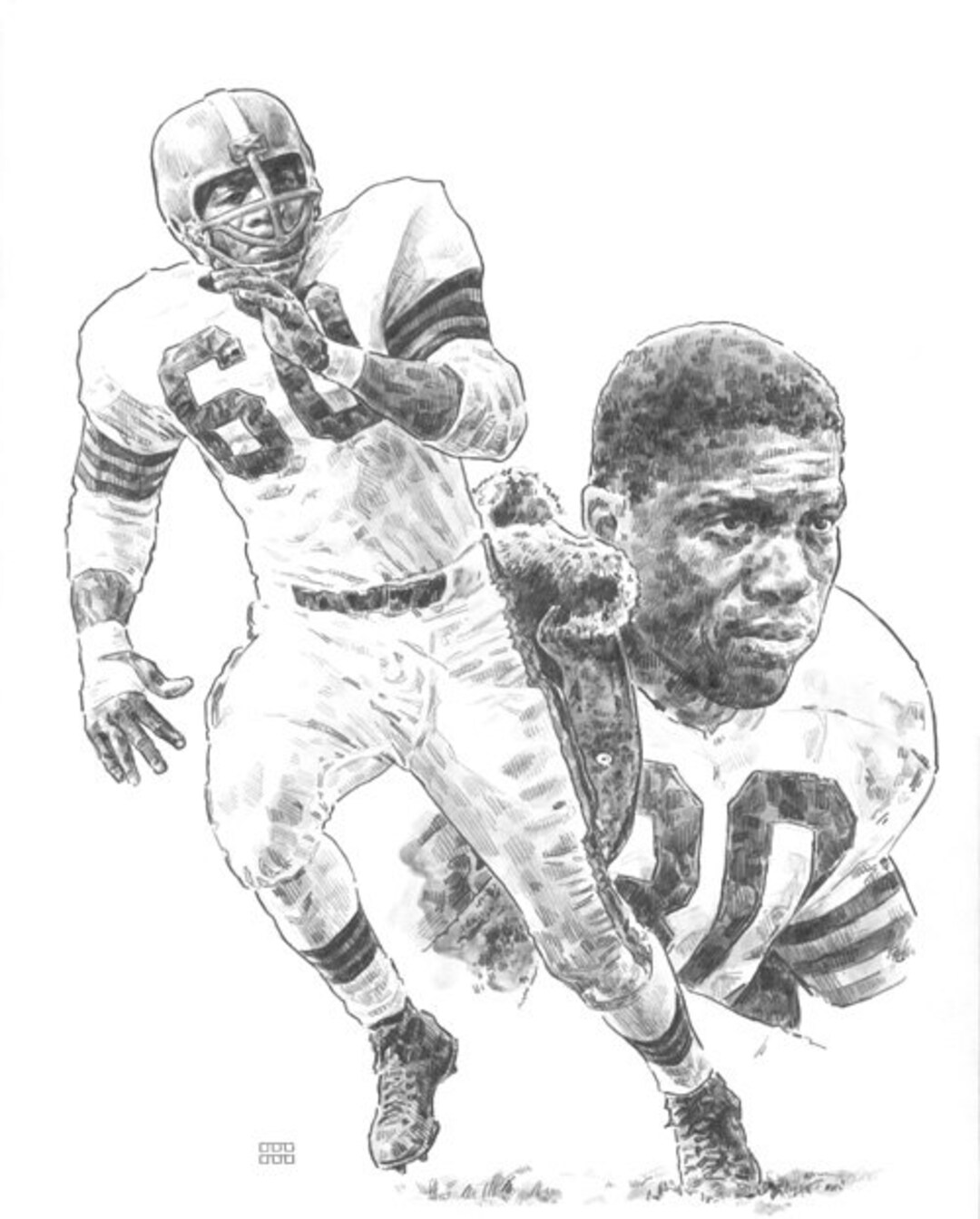 Bill Willis Cleveland Browns Lithograph Limited Edition Artwork by ...
