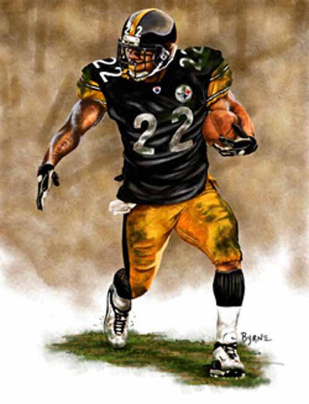 Duce Staley - Limited Edition Giclee by James Byrne - Pittsburgh ...