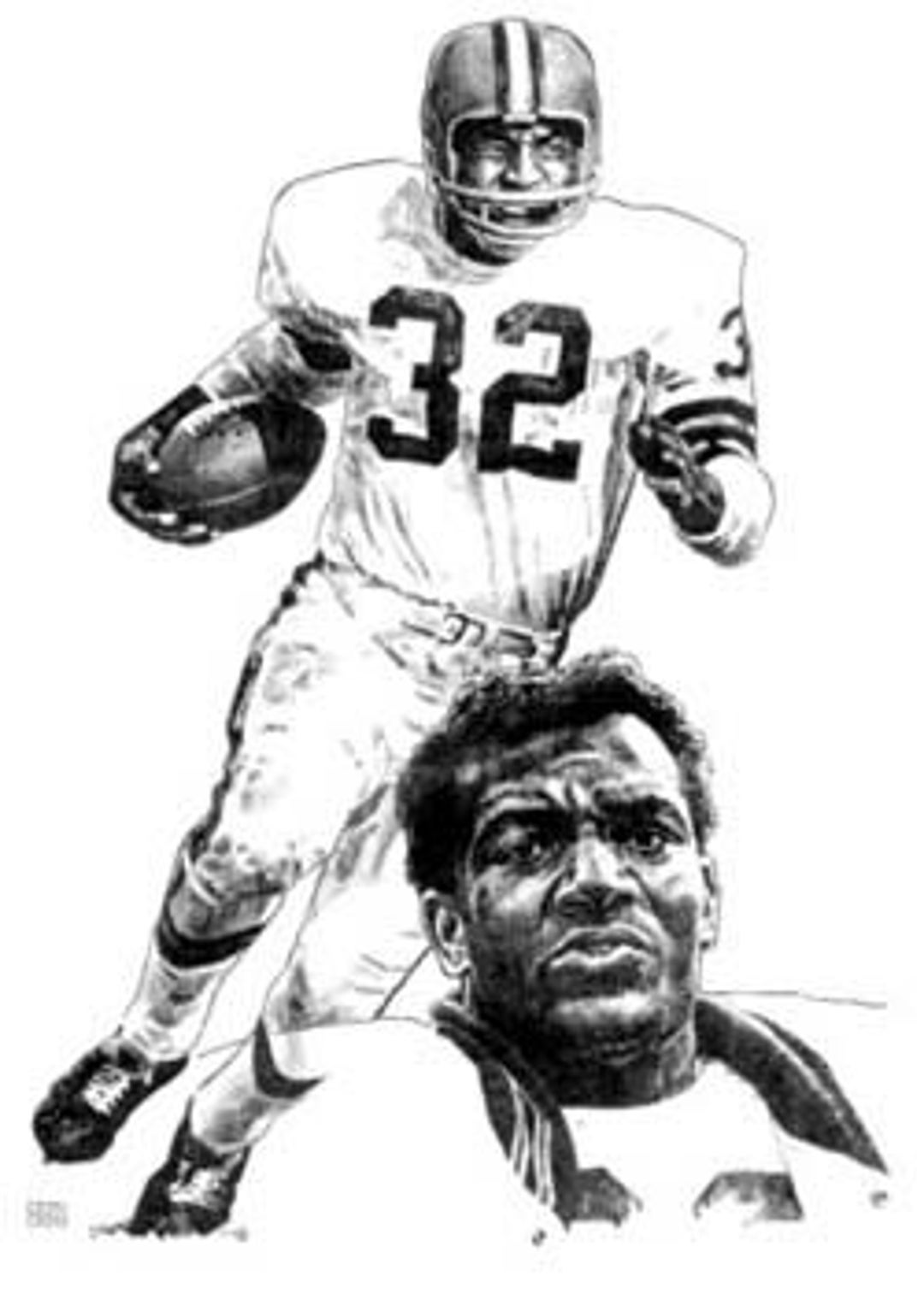 Jim Brown Cleveland Browns Lithograph Limited Edition Artwork by ...