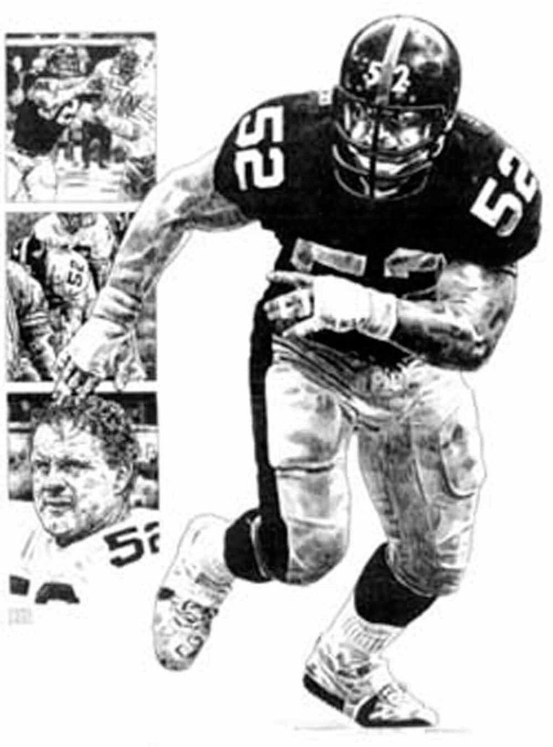 Mike Webster Lithograph - Limited Edition Artwork by Michael Mellett ...