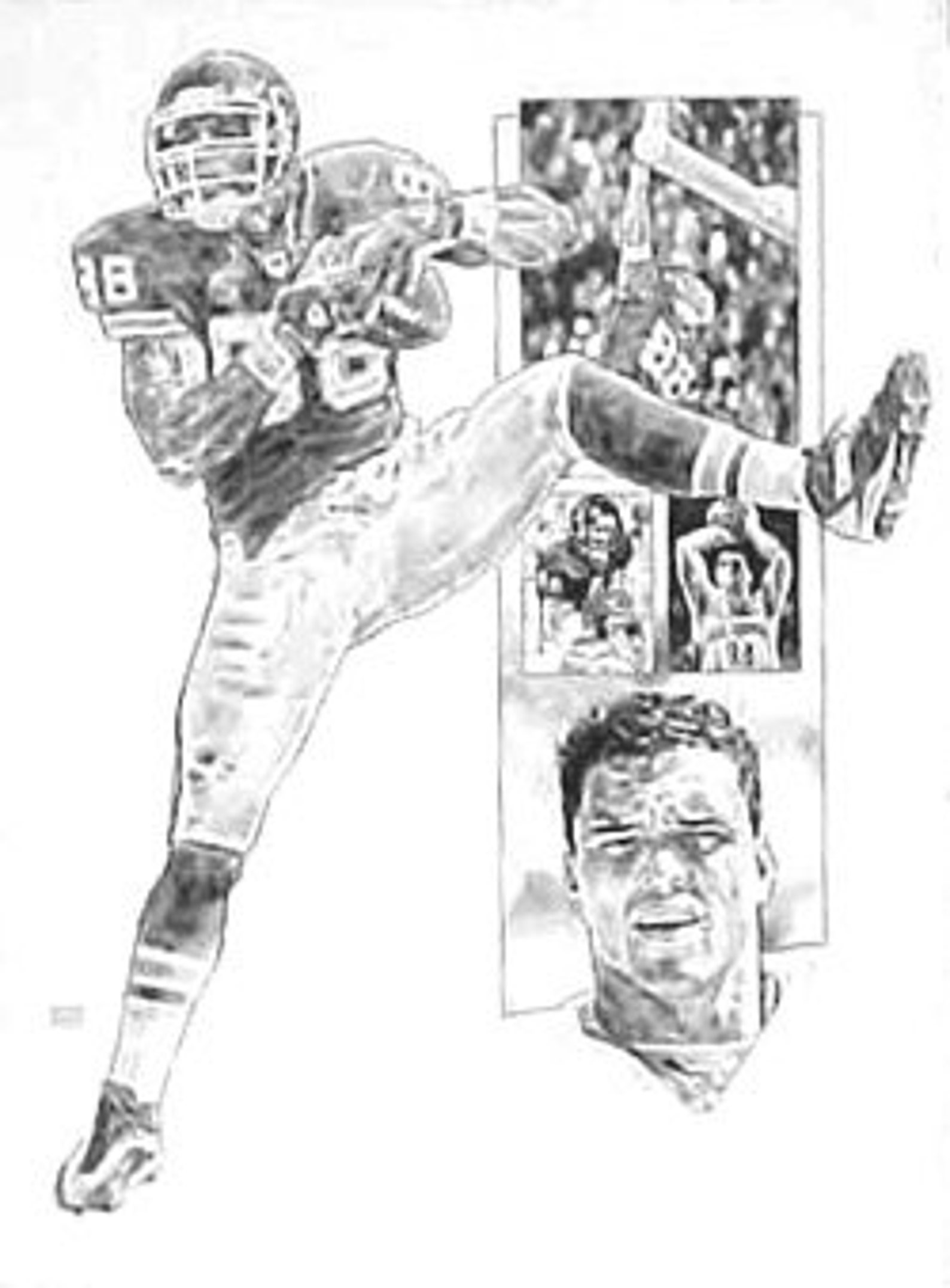 Tony Gonzalez Kansas City Chiefs Lithograph Limited Edition Artwork by ...