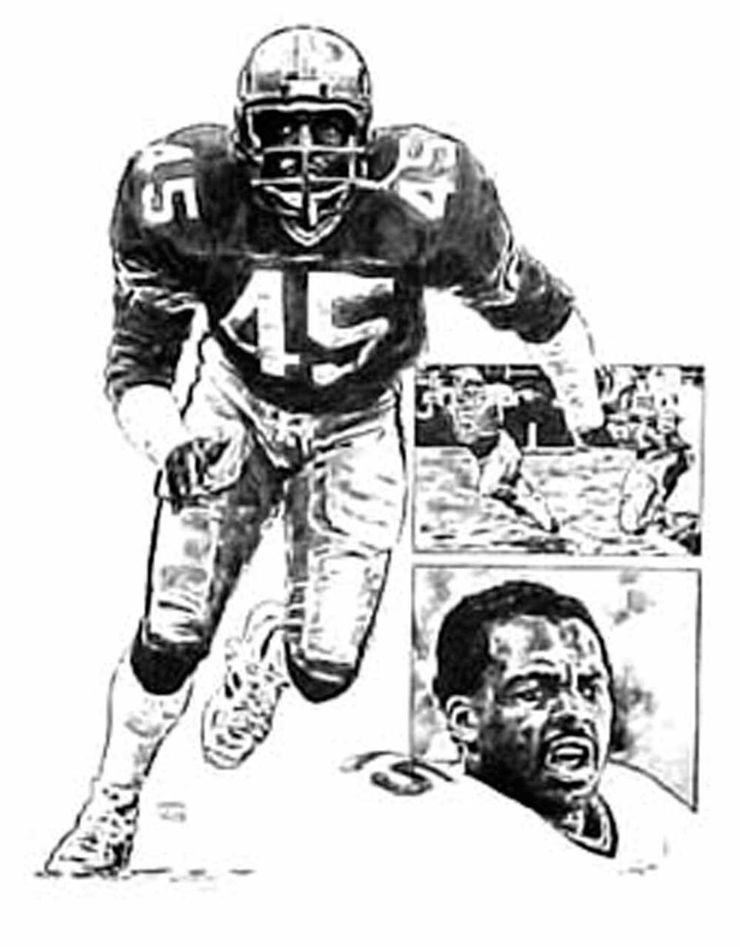 Kenny Easley Lithograph - Limited Edition Artwork by Michael Mellett ...