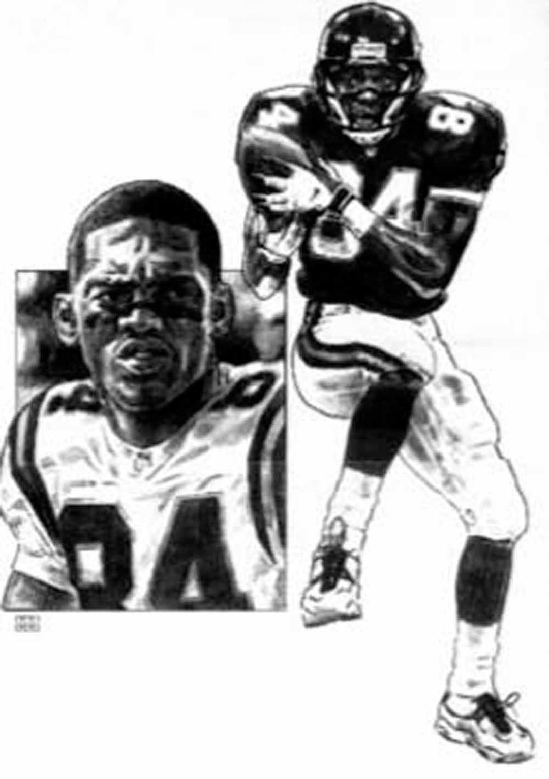 Randy Moss Lithograph - Limited Edition Artwork by Michael Mellett ...