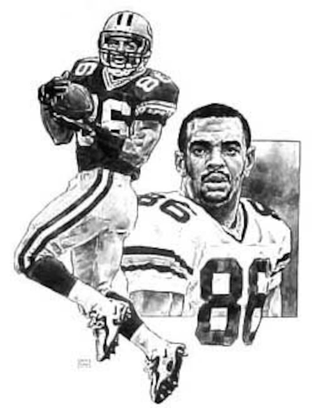 Antonio Freeman Green Bay Packers Lithograph Limited Edition Artwork by ...