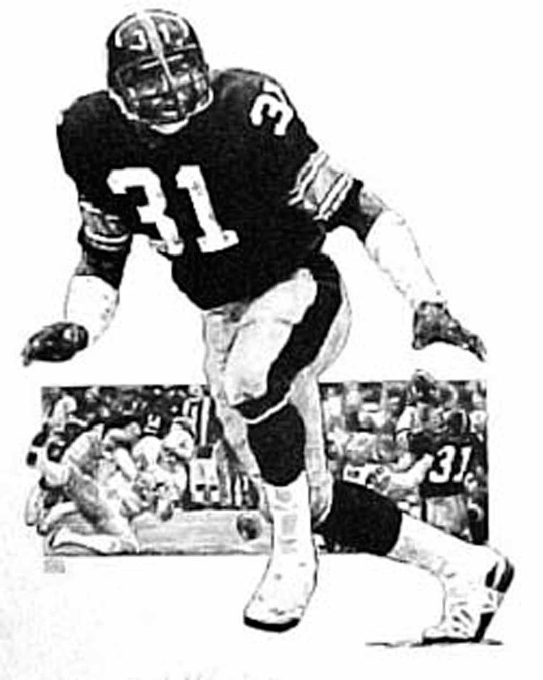 Donnie Shell Lithograph - Limited Edition Artwork by Michael Mellett ...