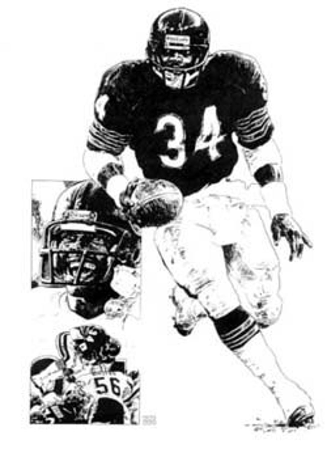 Chicago Bears Lithograph Collection Set of 16 Lithographs + 2 ...
