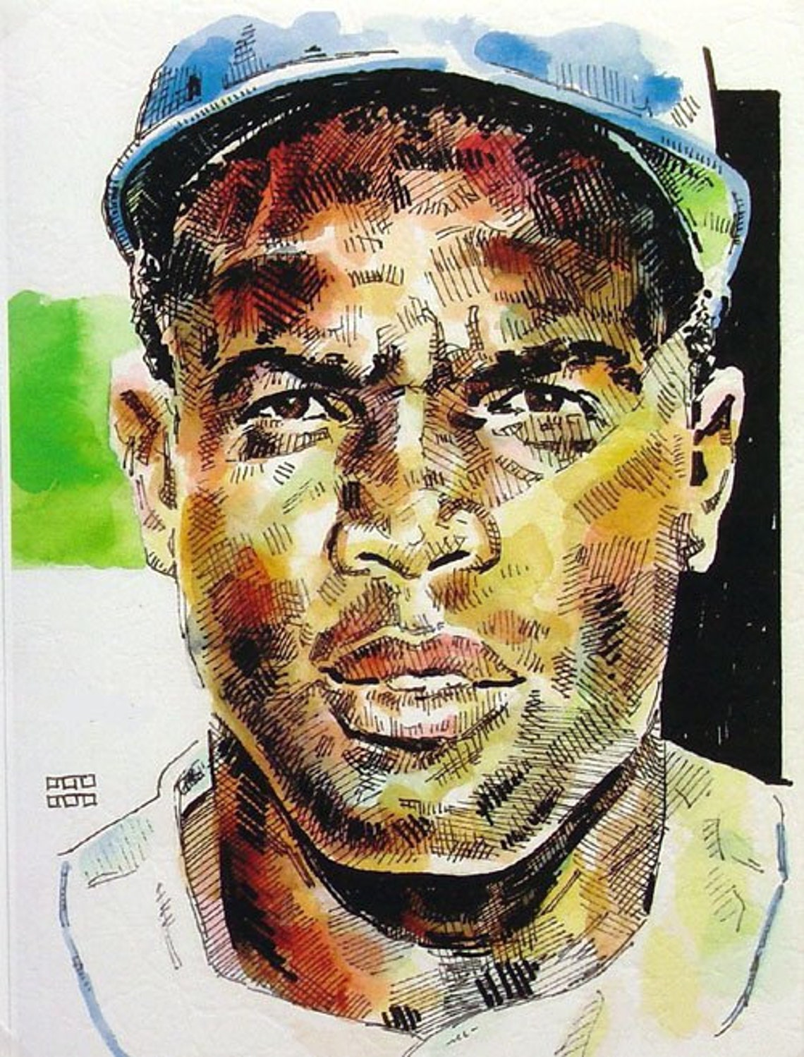 Jackie Robinson Brooklyn Dodgers Limited Edition Print by Michael ...